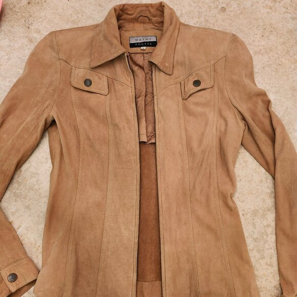 Wayne Rodgers | Tops | Vintage Wayne Rogers Suede Shirt Jacket | Poshmark